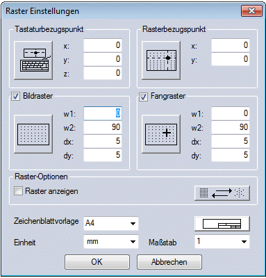 MegaCAD 2020 3D - Raster-Allgemein